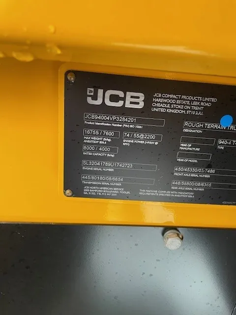 2024 - JCB 940-4 T4 | Fairchild Equipment